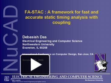 FA-STAC : A framework for fast and accurate static timing analysis with ...