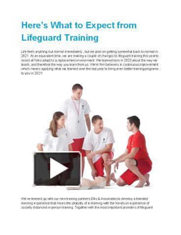 Here’s What to Expect from Lifeguard Training presentation | free to ...