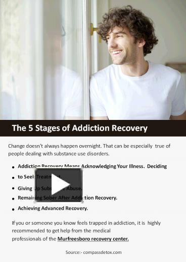 The 5 Stages of Addiction Recovery presentation | free to download