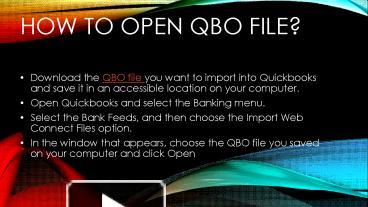 PPT – open qbo file (1) PowerPoint presentation | free to download - id ...