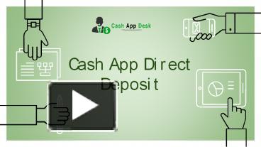 cash app holding direct deposit presentation | free to download