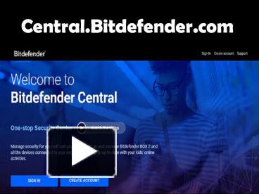 PPT – Central.bitdefender.com - Guide to Bitdefender Login & Activation ...
