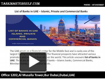 PPT – List of Banks in UAE PowerPoint presentation | free to download ...