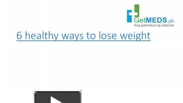 PPT – 6 healthy ways to lose weight PowerPoint presentation | free to ...