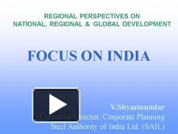 PPT – REGIONAL PERSPECTIVES ON NATIONAL, REGIONAL PowerPoint ...