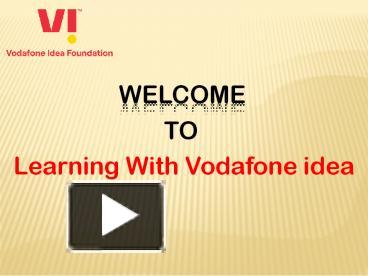 PPT – Vodafone idea Scholarship PowerPoint presentation | free to ...