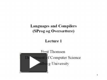 PPT – Languages%20and%20Compilers%20(SProg%20og%20Overs PowerPoint ...