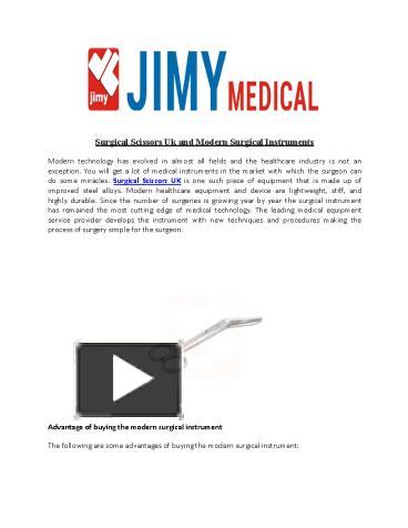 PPT – Surgical Scissors Uk and Modern Surgical Instruments PowerPoint ...
