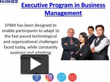 PPT – Executive Program in Business Management PowerPoint presentation ...