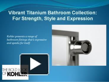 Remodel Bathroom by Adding Kohler Vibrant Titanium Collection ...