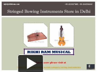 PPT – One of The Best Stringed Bowing Instruments Store in Delhi ...