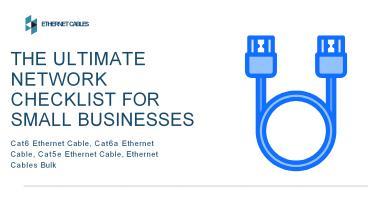 PPT – Small Business Network Setup Checklist PowerPoint presentation ...