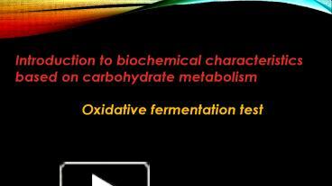 PPT – Oxidative biochemical test PowerPoint presentation | free to ...