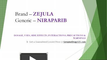 NIRAPARIB Capsule: Package Insert Information presentation | free to ...