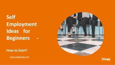 Self Employment - Definition, Ideas, and Examples presentation | free ...