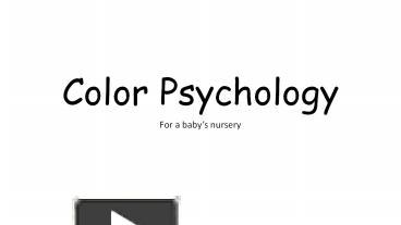 Color psychology ppt presentation | free to download
