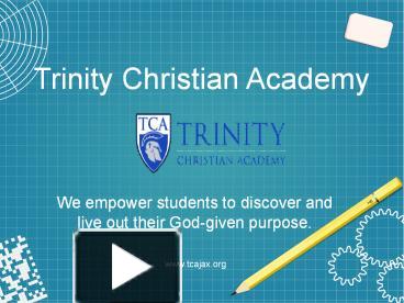 PPT – trinitychristian PowerPoint presentation | free to download - id ...