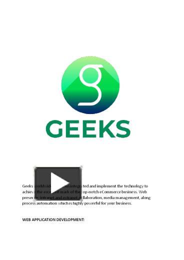 PPT – geeks PowerPoint presentation | free to download - id: 92ac80-MzQxM