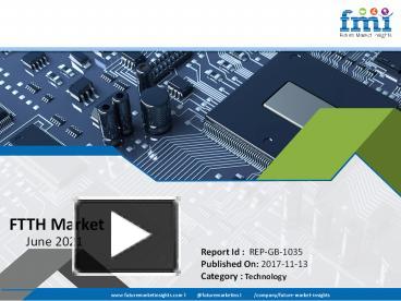 FTTH Market presentation | free to download
