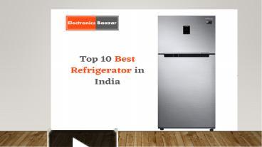 PPT – Best Refrigerator PowerPoint presentation | free to download - id ...