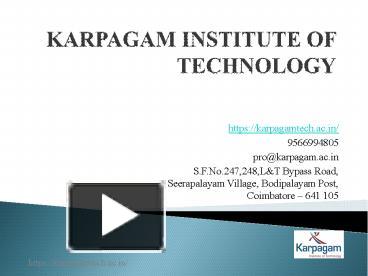 Best Colleges in Coimbatore | Top Engineering Colleges In coimbatore ...