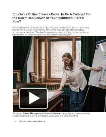 PPT – School Management System PowerPoint presentation | free to ...