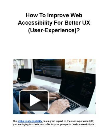 How To Improve Web Accessibility For Better UX (User-Experience ...