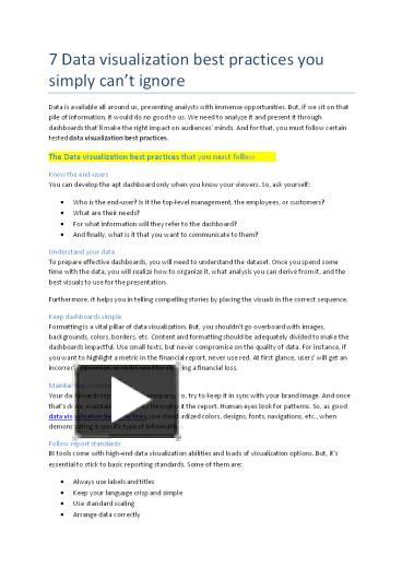 7 Data visualization best practices you simply can’t ignore ...
