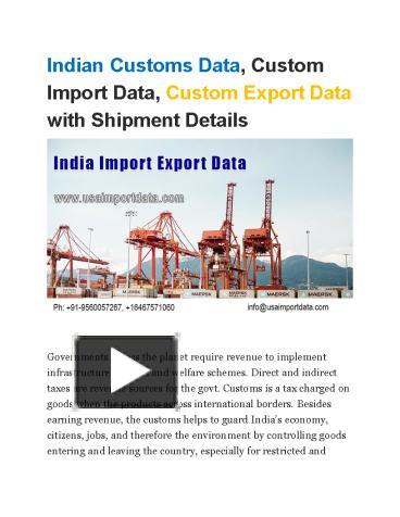 PPT – Planning To Start An Import/export Data Business? Here's What You ...