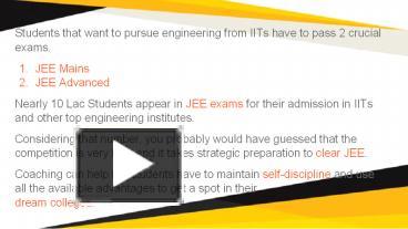 PPT – Tips For JEE Preparation 2021 PowerPoint presentation | free to ...