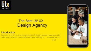 Best UI UX Design Agency 2021 presentation | free to download