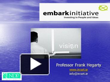 Professor Frank Hegarty presentation | free to view