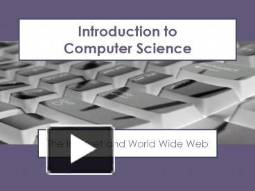 PPT – Introduction to Computer Science PowerPoint presentation | free ...