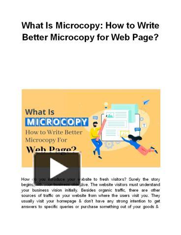 What Is Microcopy: How to Write Better Microcopy for Web Page ...
