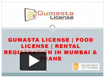 PPT – Gumasta License | Food License | Rental Registration | In Mumbai ...