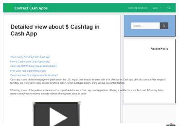 PPT – Detailed view about $ Cashtag in Cash App - Contact Cash Apps ...