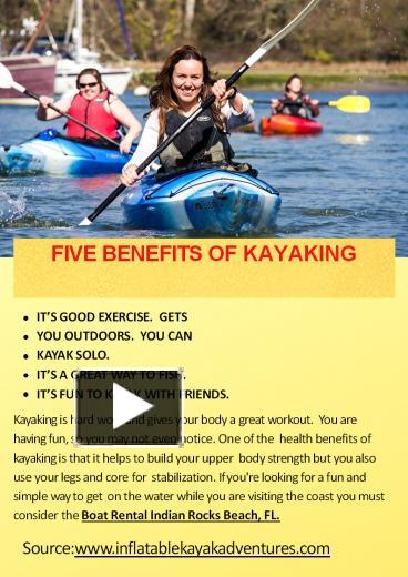 PPT – FIVE BENEFITS OF KAYAKING PowerPoint presentation | free to ...