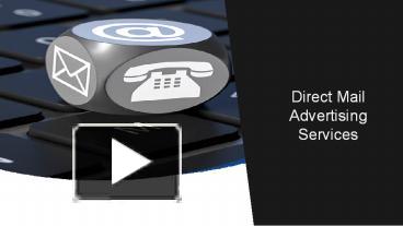 Direct Mail Advertising Services presentation | free to download
