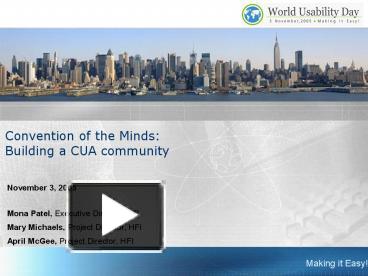 PPT – November 3, 2005 PowerPoint presentation | free to download - id ...