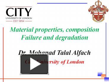 Material properties presentation | free to download