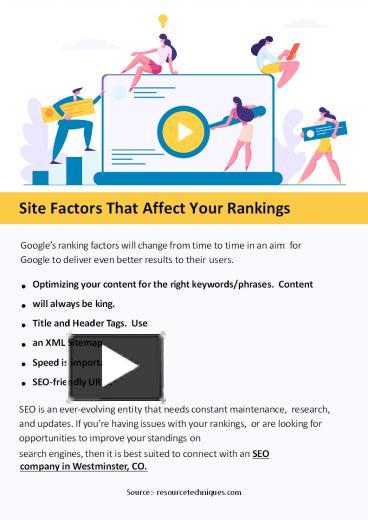 PPT – Site Factors That Affect Your Rankings PowerPoint presentation ...