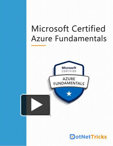 Microsoft Azure Fundamentals Certification Training - Dot Net Tricks ...