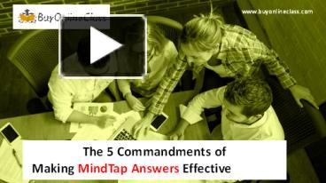 PPT – The 5 Commandments of Making MindTap Answers Effective PowerPoint ...
