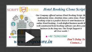 PPT – Hotel Booking Script | WEBSITE SCRIPTS PowerPoint presentation ...