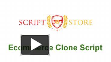 PPT – Ecommerce script | WEBSITE SCRIPTS PowerPoint presentation | free ...