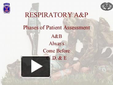 Phases of Patient Assessment presentation | free to view