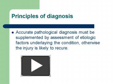 Principles of diagnosis presentation | free to view