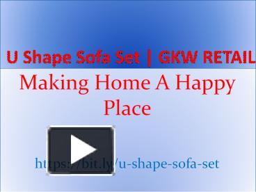 PPT – U Shape Sofa, U Shape Sofa Set, Luxury U Shaped Sofas, U Type ...