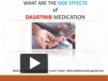 Dasatinib Tablet: Dosage, Uses, Side Effects, and Interactions ...