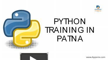 PPT – python training in Patna PowerPoint presentation | free to view ...
